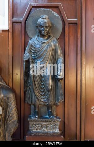 Gandhara Buddha statue, Stone Carving, Lahore Museum, Lahore, Punjab ...