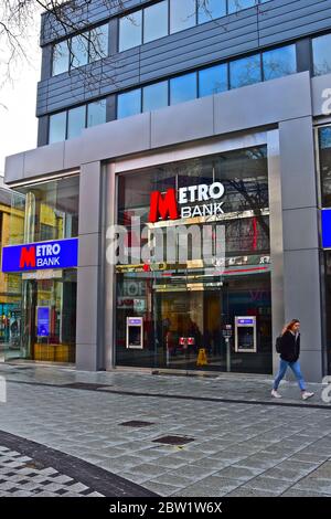 Metro Bank, city centre, Cardiff, Wales UK Stock Photo - Alamy