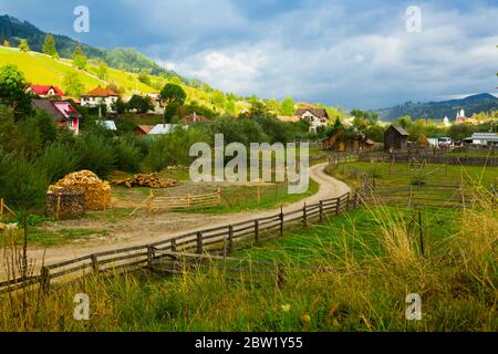 Image of Sadova village on Bucovina in Romania Stock Photo - Alamy