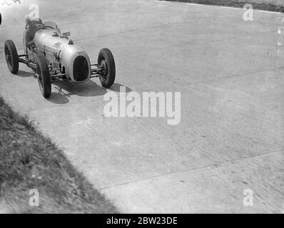 Motor Racing - Kay Petre - Brooklands. Kay Petre sits in the cockpit of ...