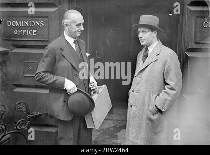Sir Harold MacMichael, High Commissioner for Palestine at sunken garden ...