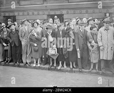 WINSTON CHURCHILL with Neville Chamberlain in in 1939, shortly before ...