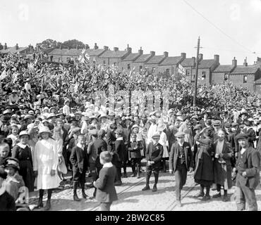 Royal Tour of The West Riding. 1 June 1918 Stock Photo - Alamy