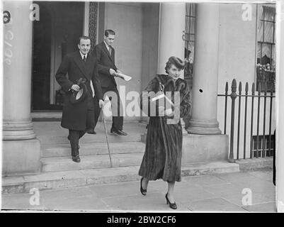 Lord Beatty, accompanied by his wife, left his London home at Upper ...