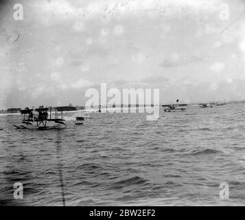The Fleet at Spithead. Short Type 166 torpedo carrying seaplane at ...