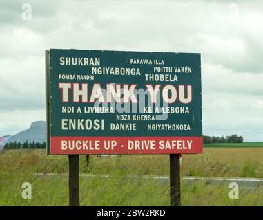 Road Sign - THANK YOU Stock Photo - Alamy