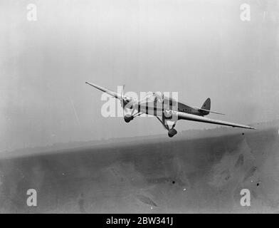 Plane to revolutionise flying , tried out at Croydon . A new type of ...