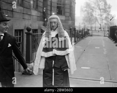 The new Lord Chief Justice, Sir Ian Burnett, at the Royal Courts of ...