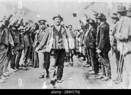 The Nazi propaganda picture shows fascist Falange members celebrating ...