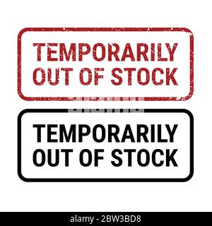 Out of stock Stock Vector Image & Art - Alamy
