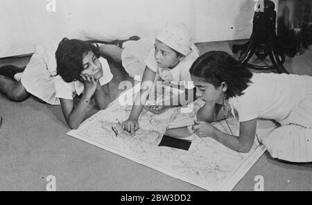 Map of Abyssinia . 1935 Stock Photo - Alamy