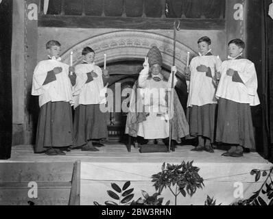 Boy Bishop enthroned in the first public ceremony since the reformation ...