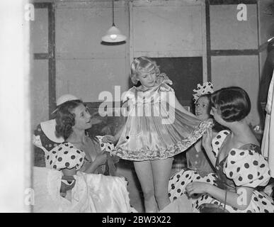 Behind The Scenes At Radio Olympia Theatre . Photo shows : Nan Wealden ...