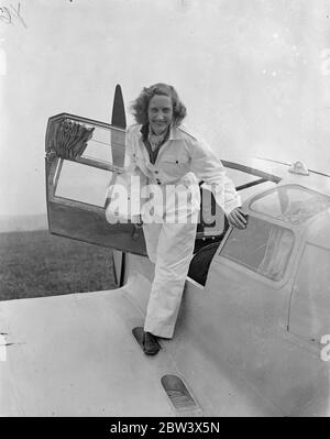 Mrs Beryl Markham, 31-year-old mother of a boy of seven and sister-in ...