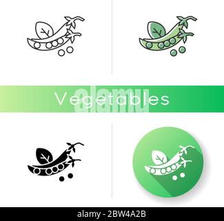 peas seed grain glyph icon vector illustration Stock Vector Image & Art ...