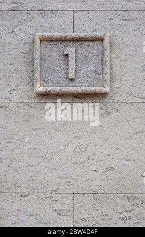 House stone figure as symbol of real estate and elegant office design ...