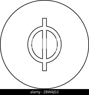 Phi greek symbol small letter lowercase font icon outline set white ...