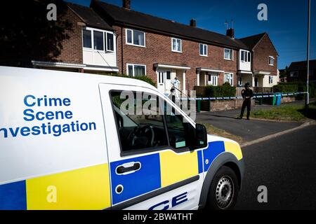 Police Forensic Investigation Van Stock Photo - Alamy