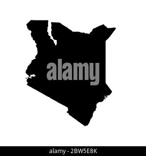 Kenya map regions isolated on white background Stock Vector Image & Art ...