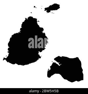 Port Louis vector map. Detailed map of Port Louis city administrative ...