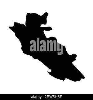 Montserrat Map Flag. Map of Montserrat with the flag isolated on white ...