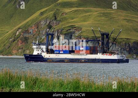 Sea Trader in Unalaska Bay, Dutch Harbor, Aleutian Islands, Alaska, USA ...