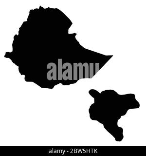 Addis Ababa Ethiopia. Detailed Country Map with Location Pin on Capital ...