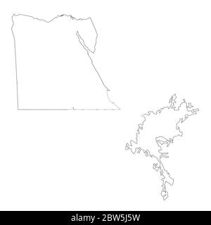 Cairo Egypt. Detailed Country Map with Location Pin on Capital City ...