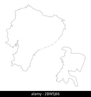 Quito vector map. Detailed map of Quito city administrative area ...