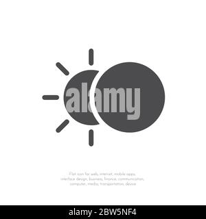 Eclipse Simple vector icon. Modern, simple flat vector illustration for ...