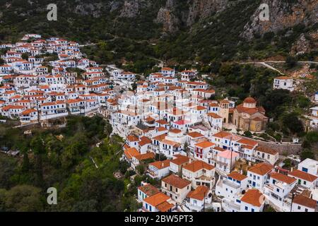 the Historical Byzantine village Velanidia near cape Malea, Greece. In ...