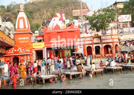Haridwar holiest places for Hindus, Har Ki Pauri is a famous ghat on ...