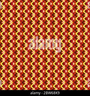 Yellow Red Ethnic or Native Seamless Pattern on Purple Background in ...