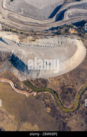 Open pit granite quarry, view from above Stock Photo - Alamy