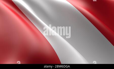Wavy flag of Peru Stock Photo - Alamy