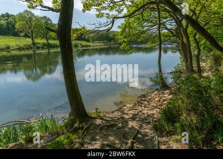 Meltham Mills Reservoir near Holmfirth in West Yorkshire Stock Photo ...