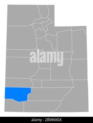 Map of Iron in Utah Stock Photo - Alamy
