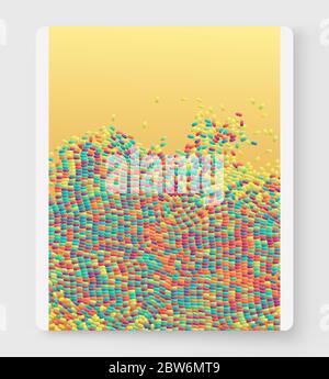 Background abstract motion, particle or random pattern for design. No ...