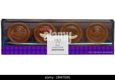Pack of M&S Milk Chocolate Emotions - put a smile on your face ...