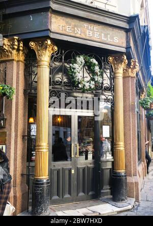 The Ten Bells pub in Spitalfields, London, England, United Kingdom ...