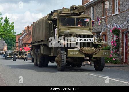 Vintage vehicle at the Southwick Revival in 2023. WWII reenactment of ...