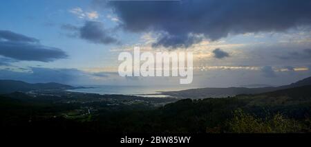beautiful landscape view of the coast of Ezaro Galicia in Spain ...