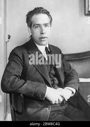 Niels Bohr, Danish physicist as a young man, c. 1910. He received his ...