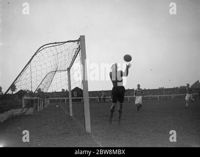 Goalkeeper Making a Save Stock Photo - Alamy