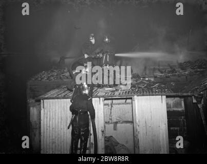 Fire at the Windmill in Bexley . 1938 Stock Photo - Alamy