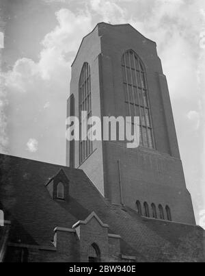 The tower of St Edmund's church, Beckenham Stock Photo - Alamy