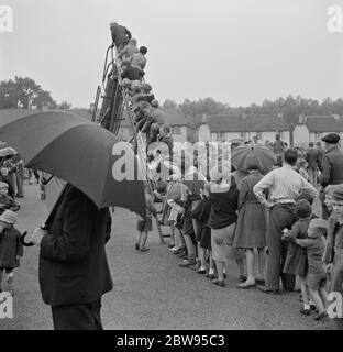 children lining up in playground Stock Photo - Alamy