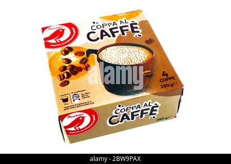 Auchan Coffee cup Ice Cream sold by Auchan Supermarket Chain Stock ...