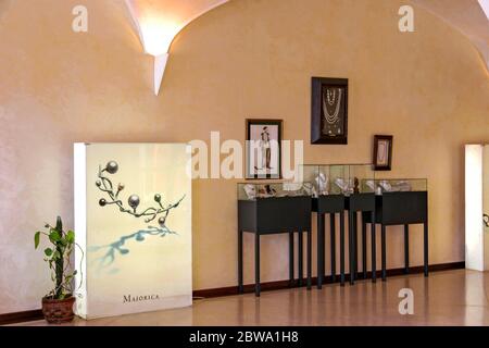 The Majorica imitation pearls factory and shop, Manacor, Majorca Spain ...