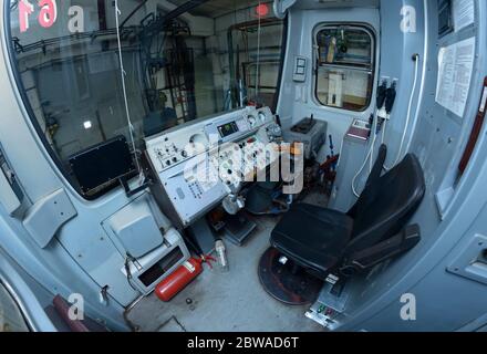 Dashboard of subway train locomotive Stock Photo - Alamy